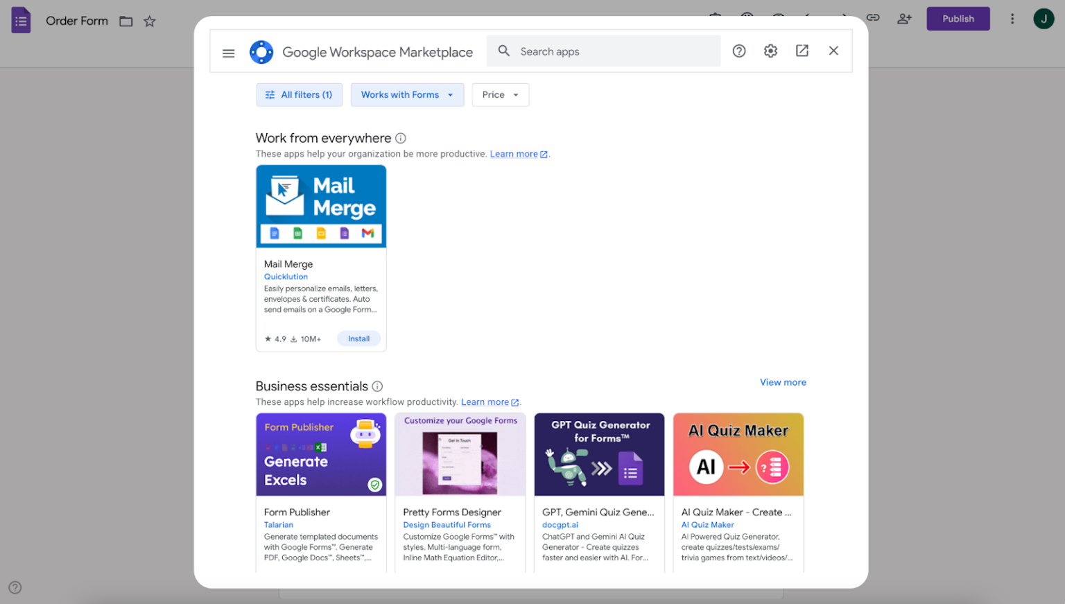 최고의 Google Forms 애드온 20가지 | The Jform Blog